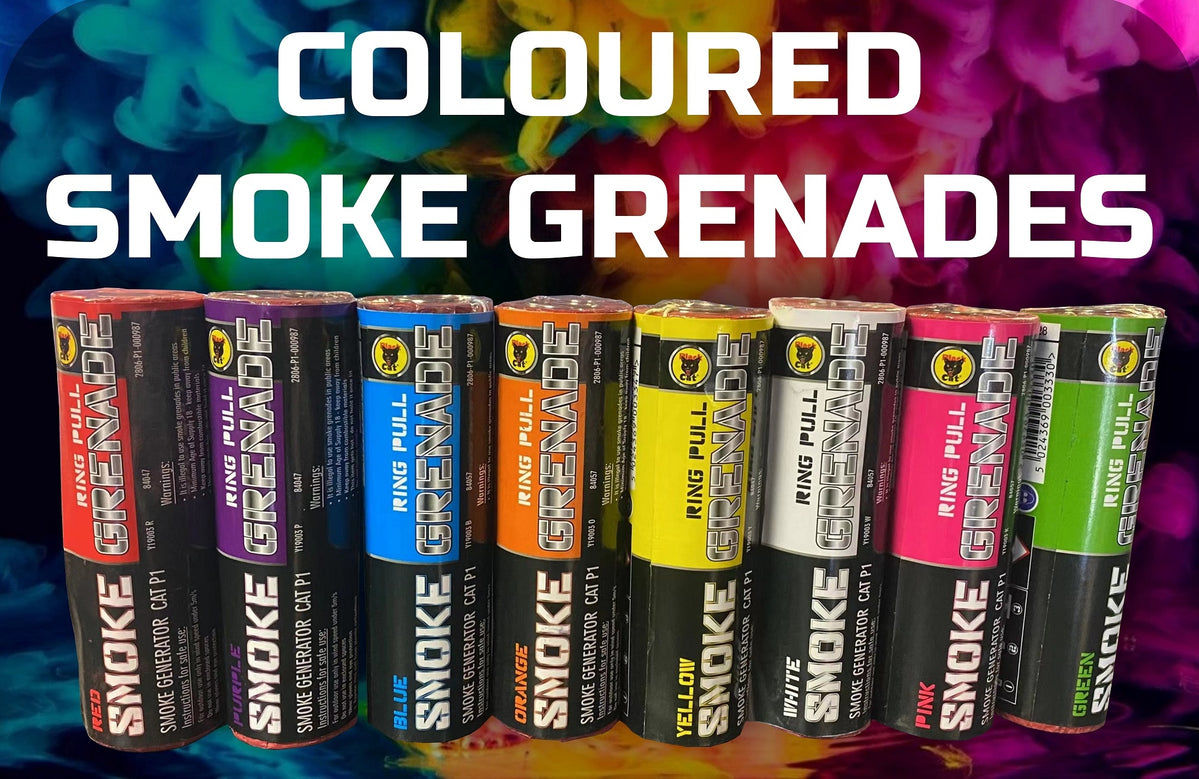 SMOKE GRENADES | SMOKE BOMBS | COLOURED SMOKE GRENADES — Fireworks Kingdom